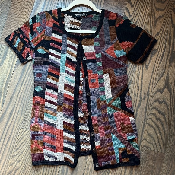 Peruvian Connection | Sweaters | Peruvian Connection Knit Short Sleeve ...